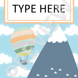 Adventure Binder Covers and Spine Labels - Adventure Decor - Adventure ...