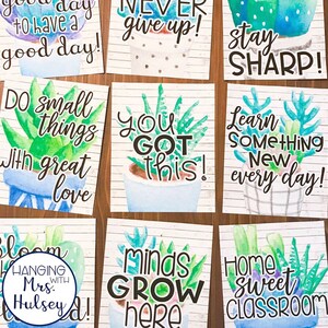 Succulent Classroom Decor Bundle - Etsy