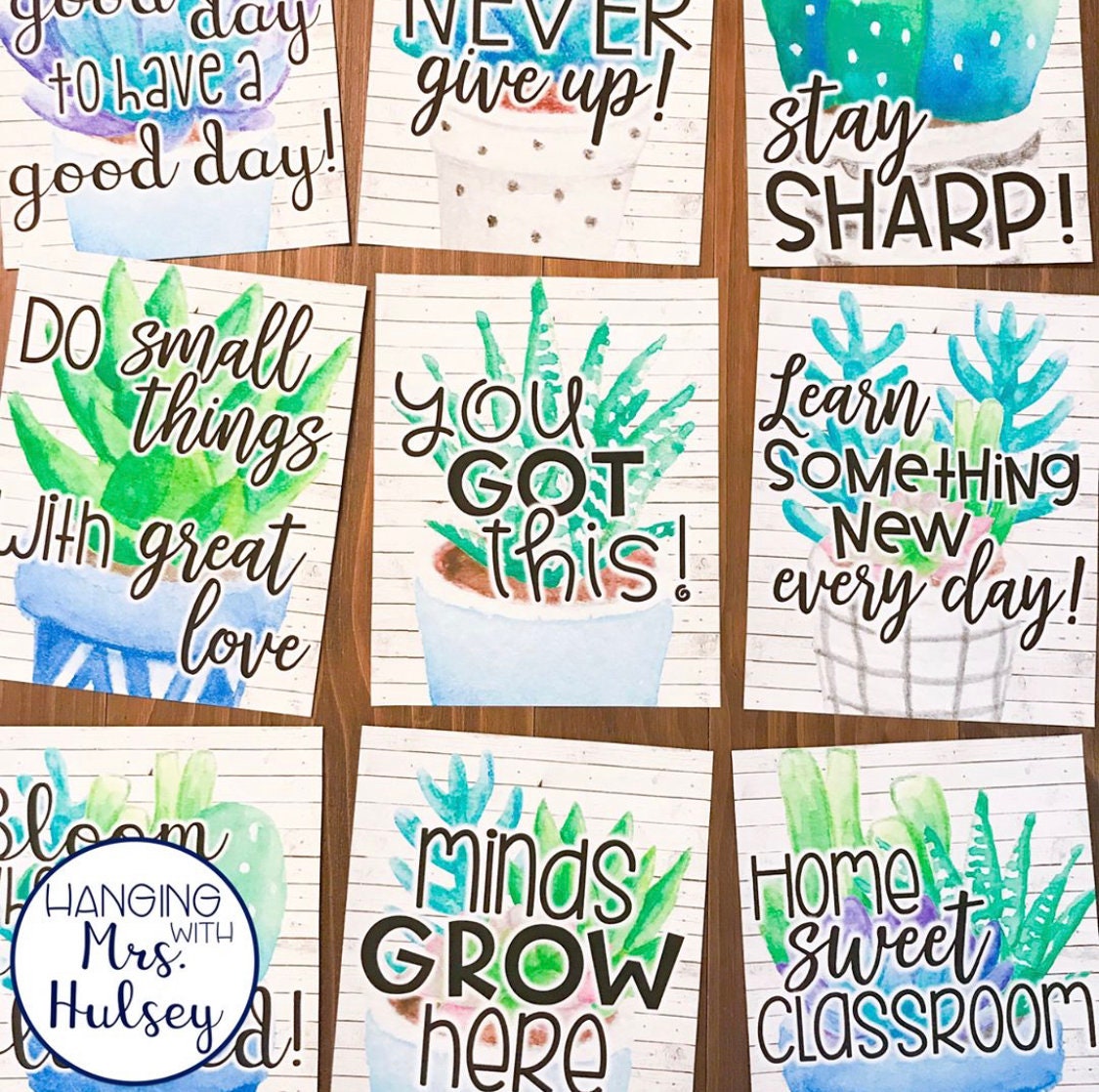 Succulent Classroom Decor Bundle - Etsy