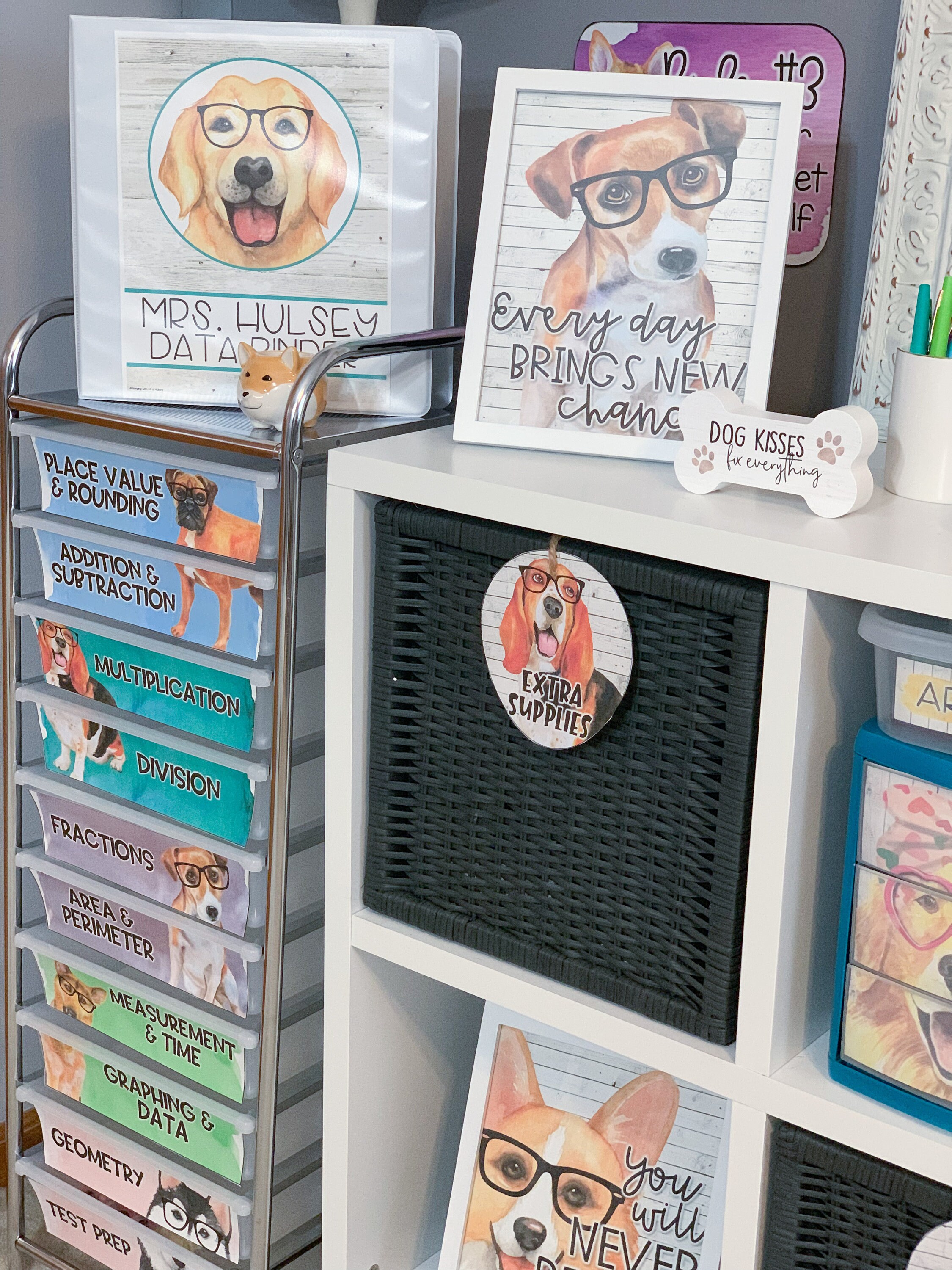 Hipster Dog Classroom Decor Bundle - Etsy