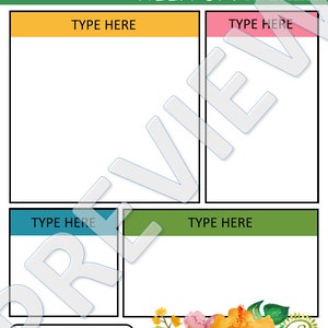 Tropical Class Newsletter Templates - Tropical Classroom - Tropical ...