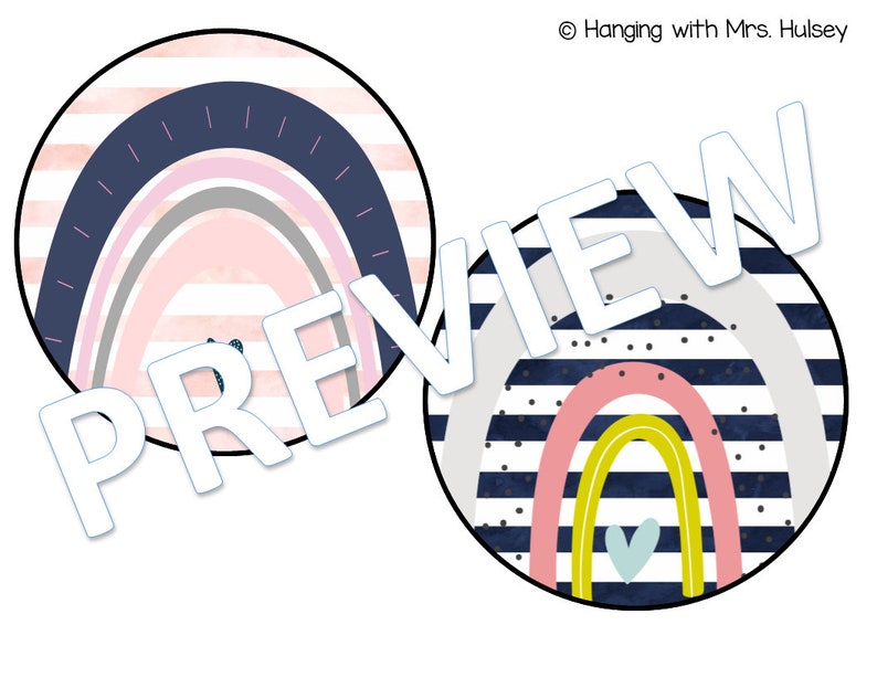 Boho Rainbow Welcome Back to School Bulletin Board - Etsy