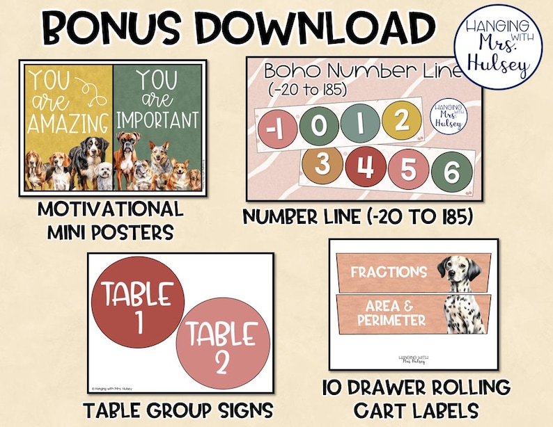 Dog Class Decor Bundle - Etsy