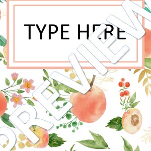 Peach Binder Covers and Spine Labels - Peach Decor - Peach Class Decor ...