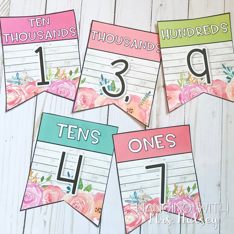 Floral and Shiplap Classroom Decor Bundle - Etsy
