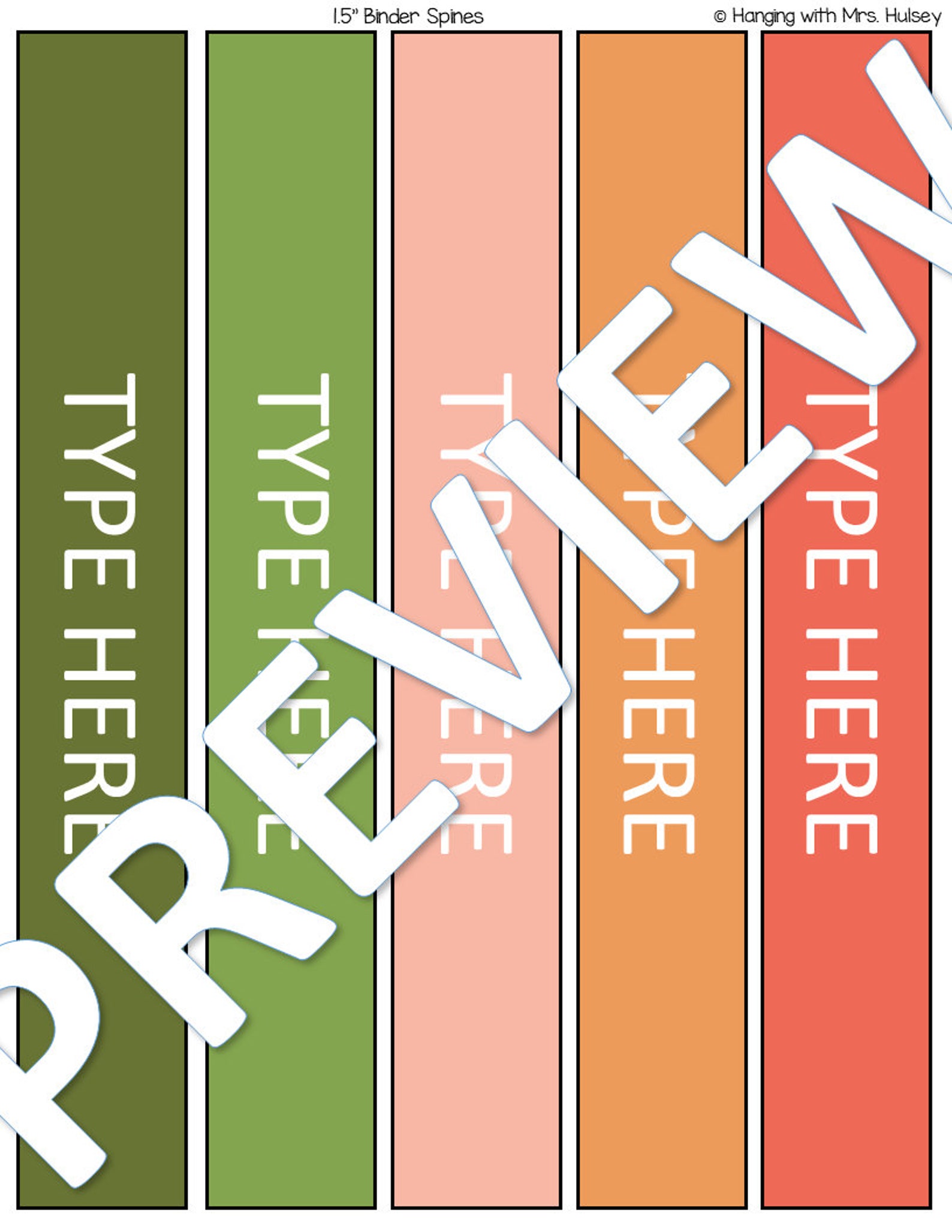 Peach Binder Covers and Spine Labels - Etsy