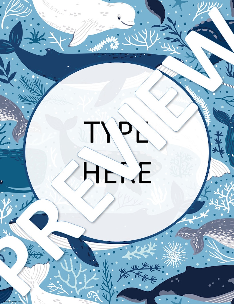 Ocean Binder Covers and Spine Labels - Etsy