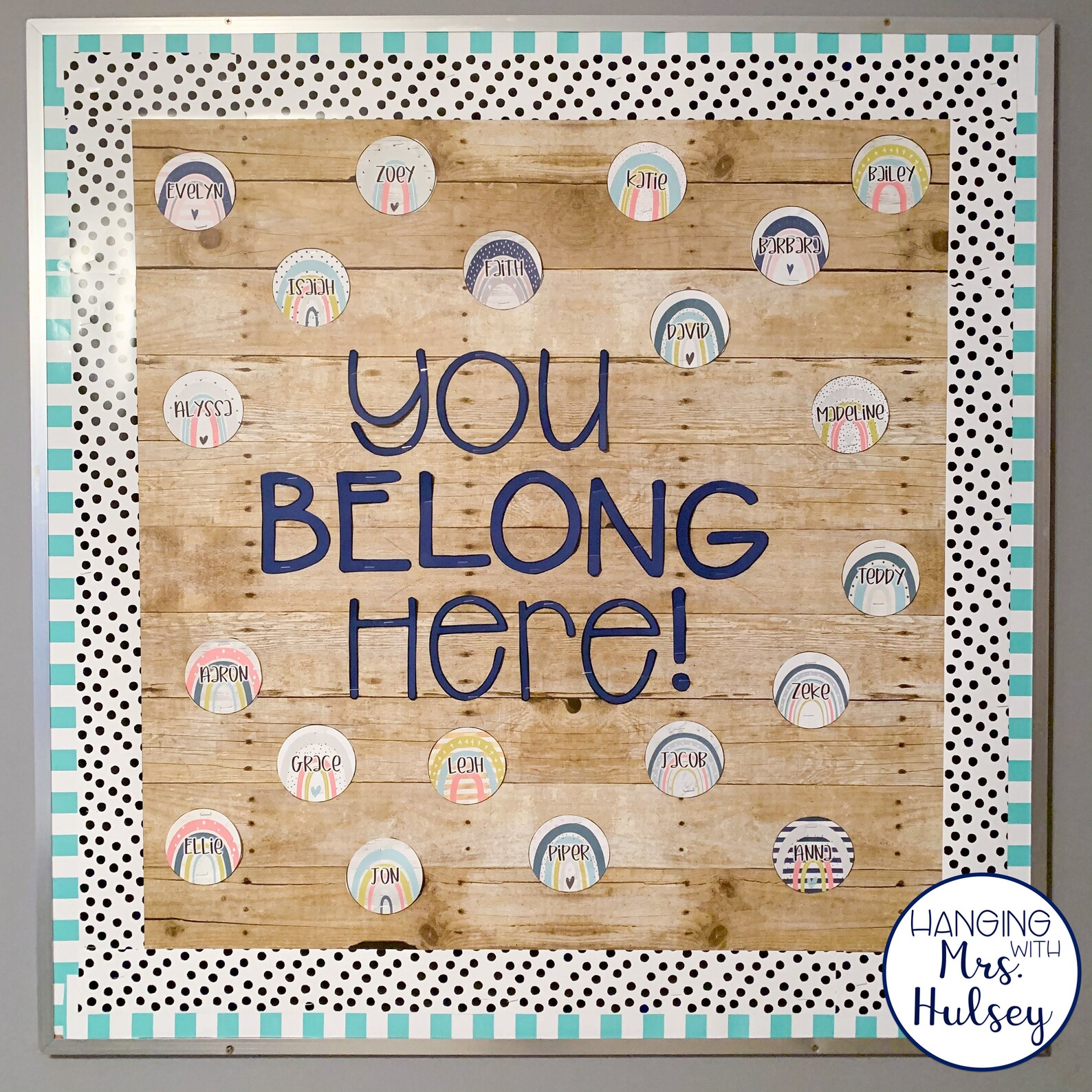 Boho Rainbow Welcome Back to School Bulletin Board - Etsy