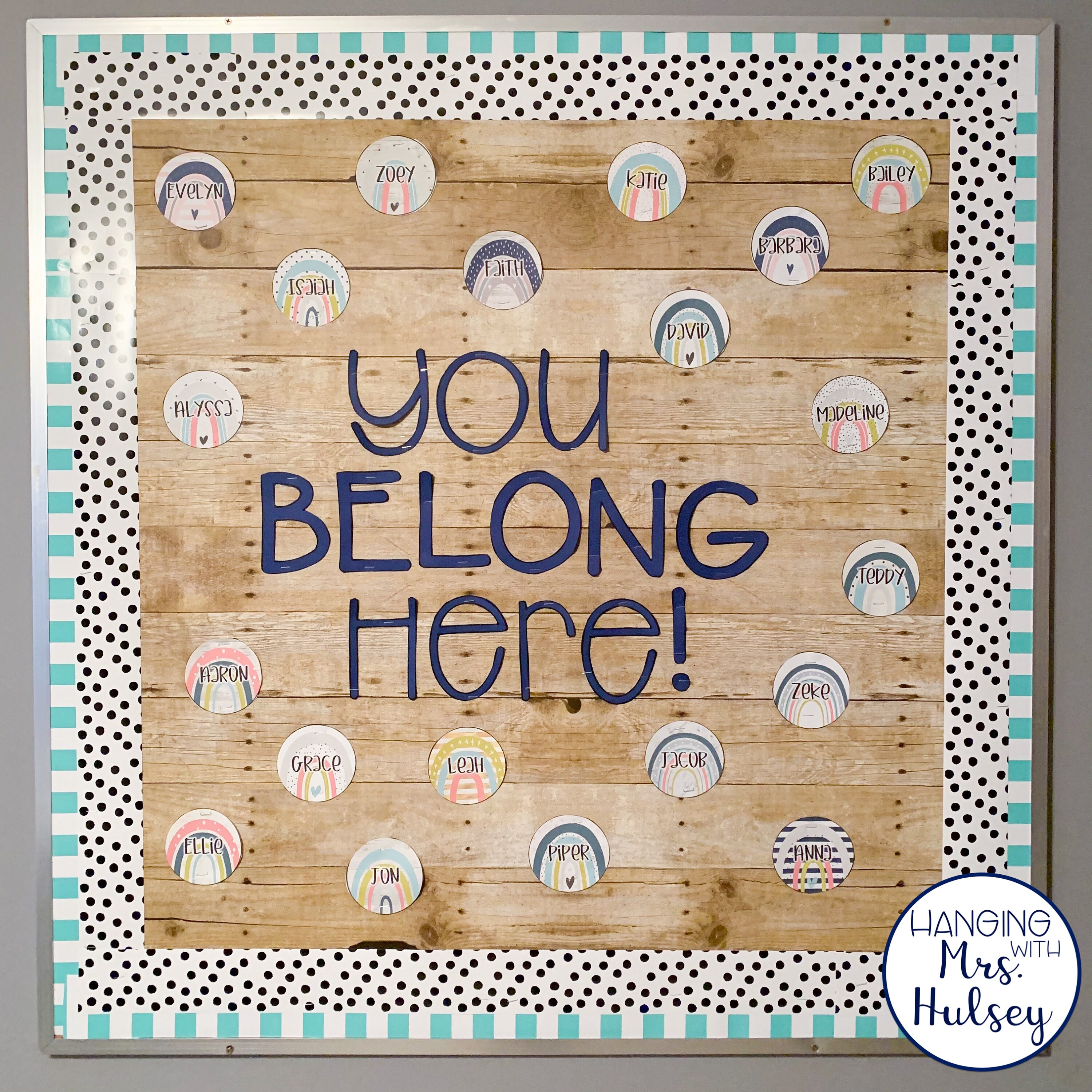 Boho Rainbow Welcome Back to School Bulletin Board - Etsy