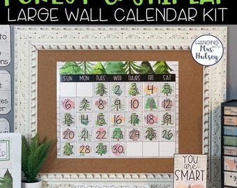 Ocean Large Wall Calendar Class Calendar Ocean Class Decor Ocean ...