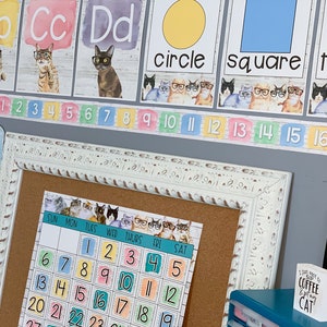 Hipster Cat Classroom Decor Bundle - Etsy