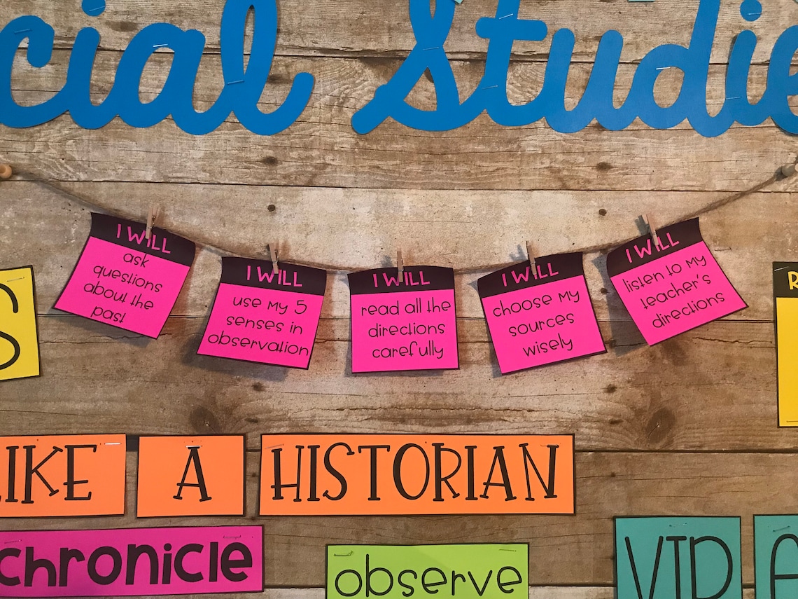 Social Studies Bulletin Board Kit - Etsy
