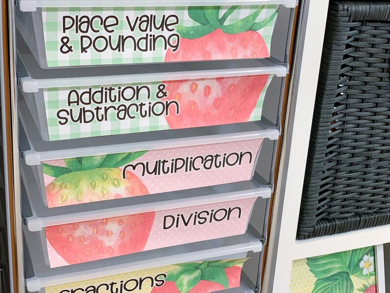 Strawberry Classroom Decor Bundle - Etsy