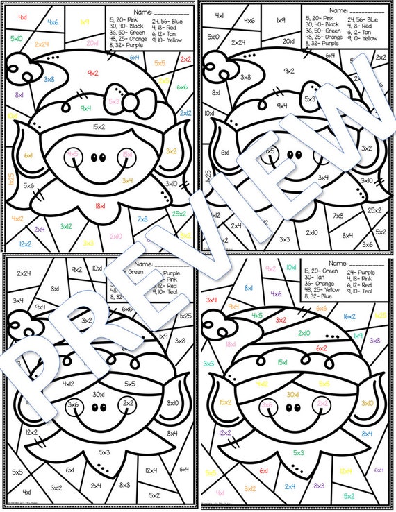 Double Digit Multiplication Coloring Pages [2025]