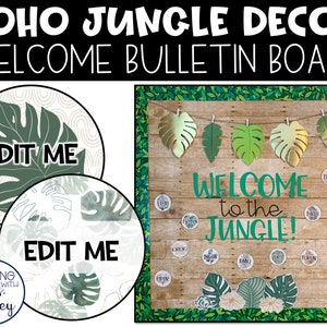 Jungle Welcome Back to School Bulletin Board - Etsy