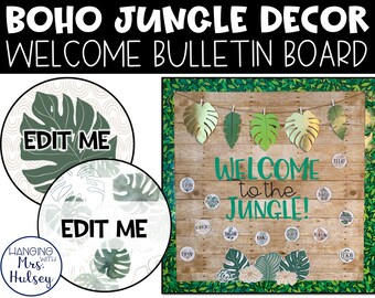 Jungle Back to School, Open House & Meet the Teacher Kit, Welcome ...