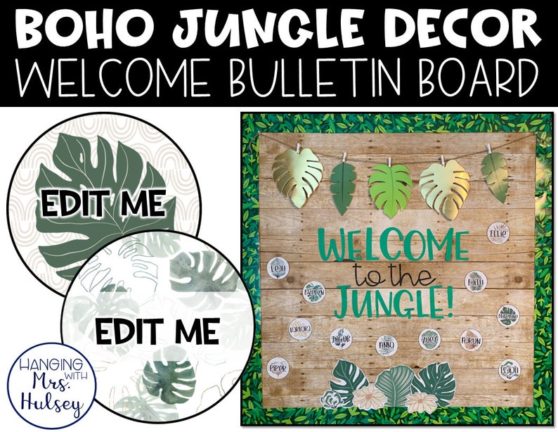 Jungle Welcome Back to School Bulletin Board - Etsy