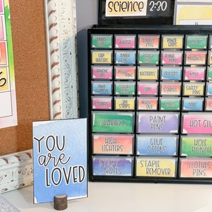 Watercolor Classroom Decor Bundle - Etsy