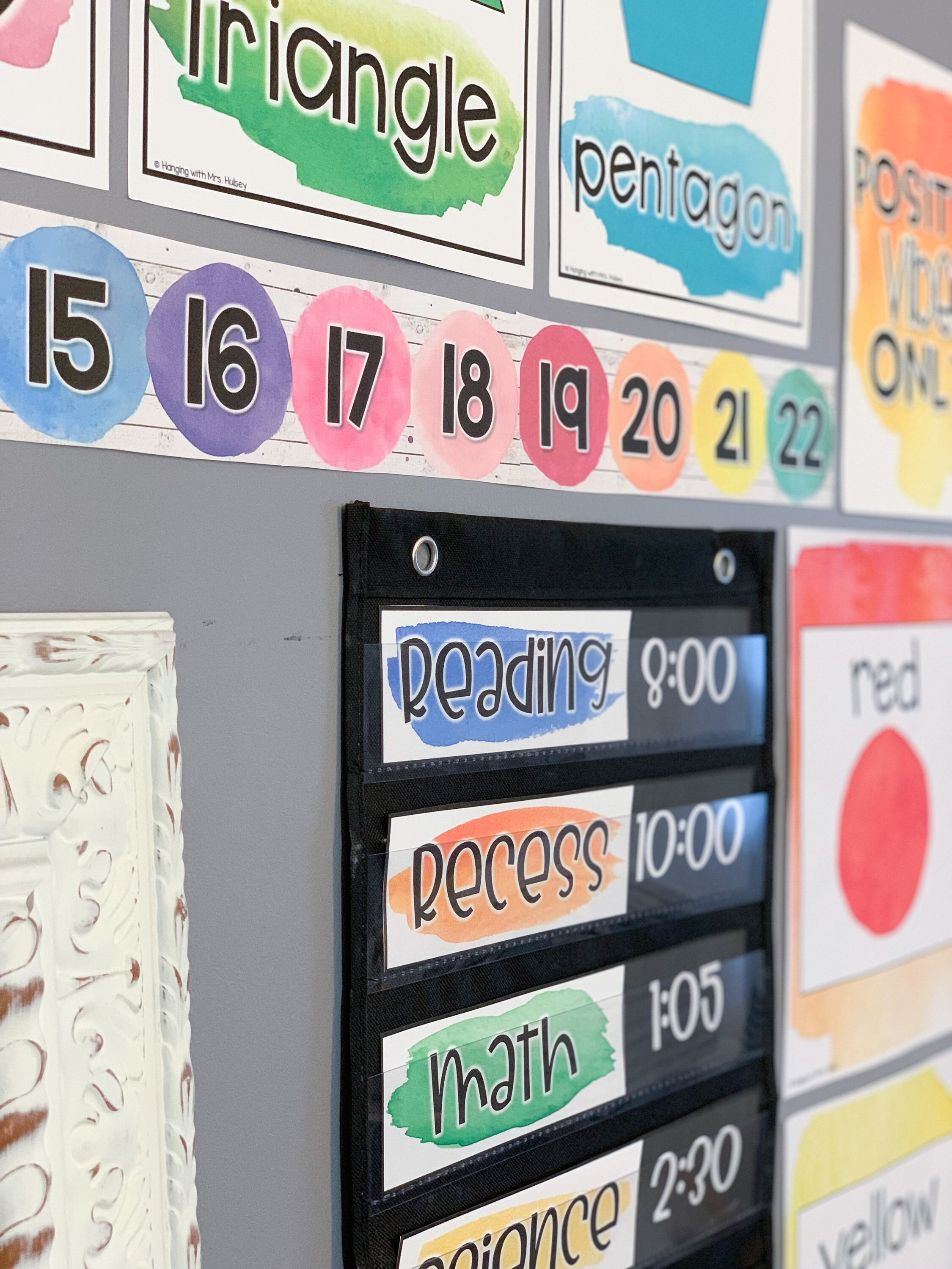 Watercolor Classroom Decor Bundle - Etsy