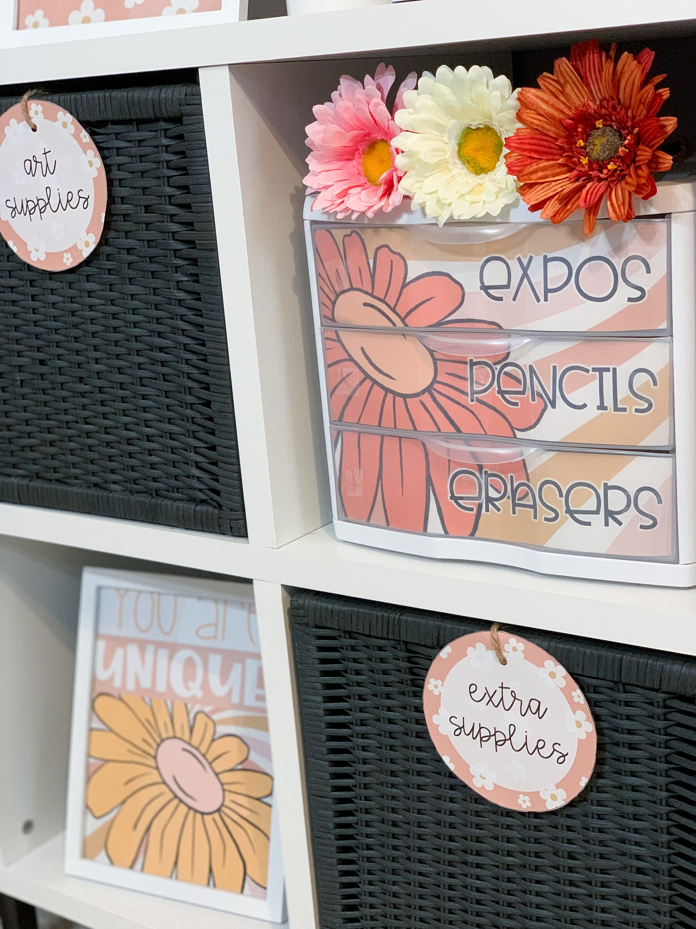 Retro Daisy Classroom Decor Bundle - Etsy