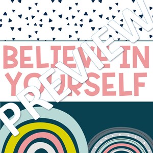 Boho Rainbow Motivational Posters - Rainbow Classroom Decor - Boho ...