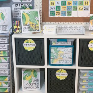Lemon Classroom Decor Bundle - Etsy