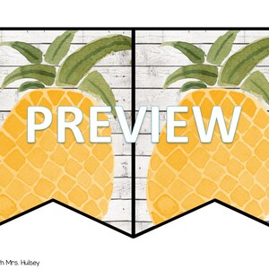 Tropical Pineapple Welcome Back to School Bulletin Board (digital ...