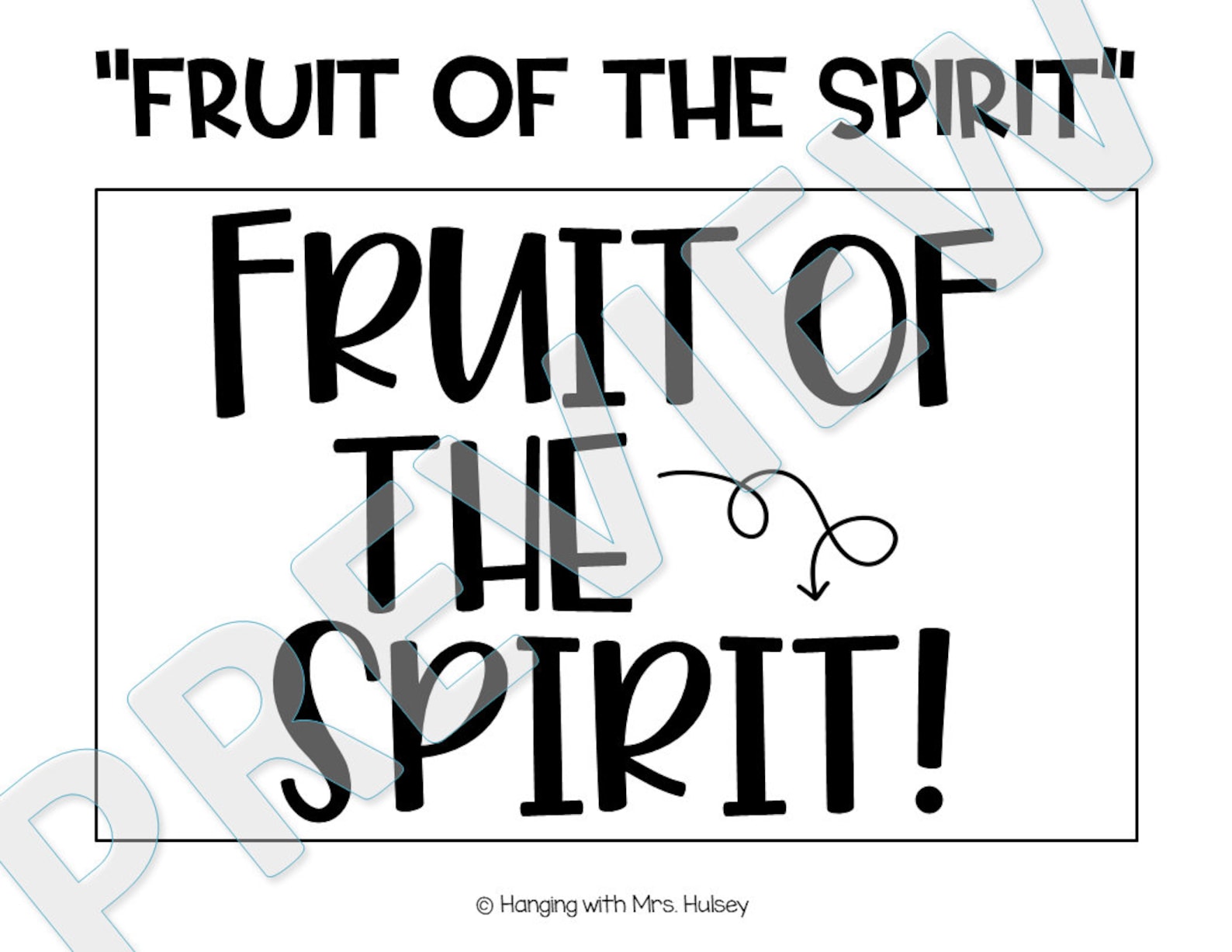 Fruit of the Spirit Bulletin Board - Etsy