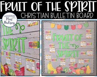 Fruit of the Spirit Bulletin Board Christian Classroom Decoration - Etsy