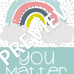 Boho Rainbow Motivational Posters - Rainbow Classroom Decor - Boho ...