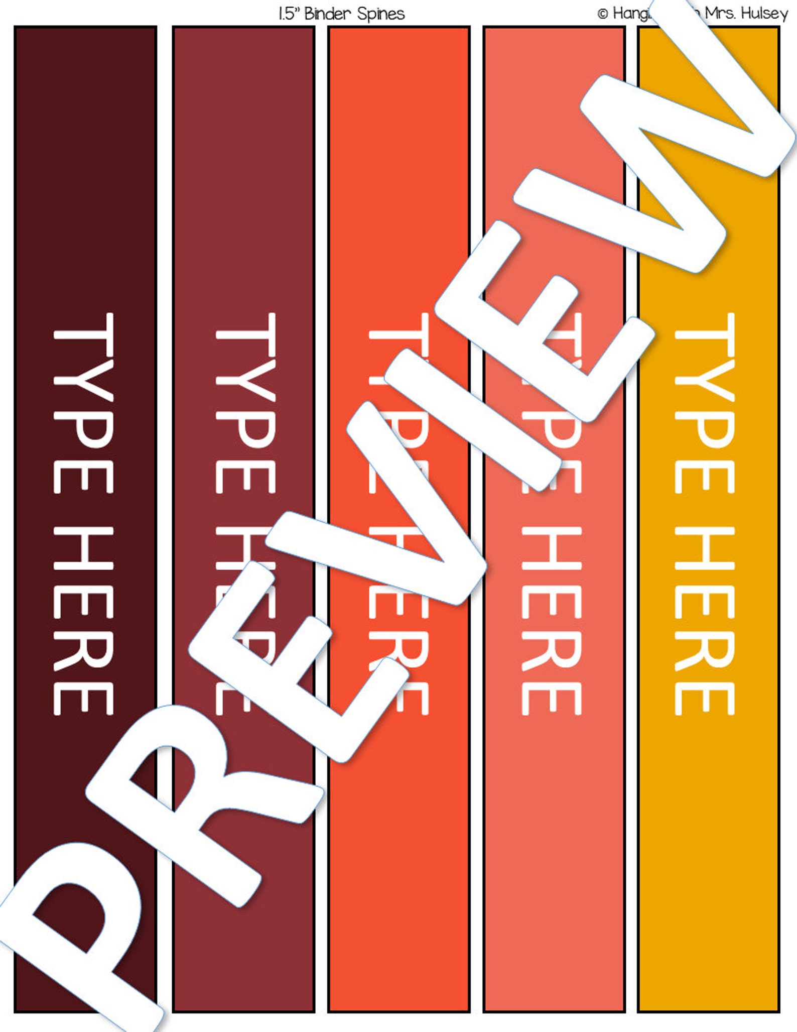 Retro Rainbow Binder Covers and Spine Labels - Etsy