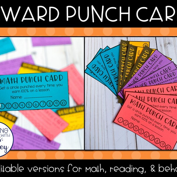 Reward Cards - Etsy