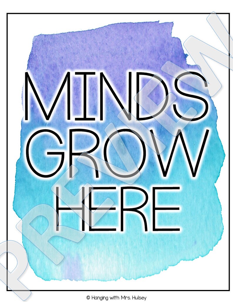 Watercolor Motivational Posters - Etsy