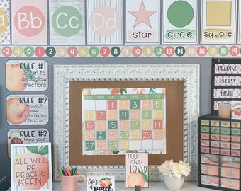 Peach Decor Classroom - Etsy