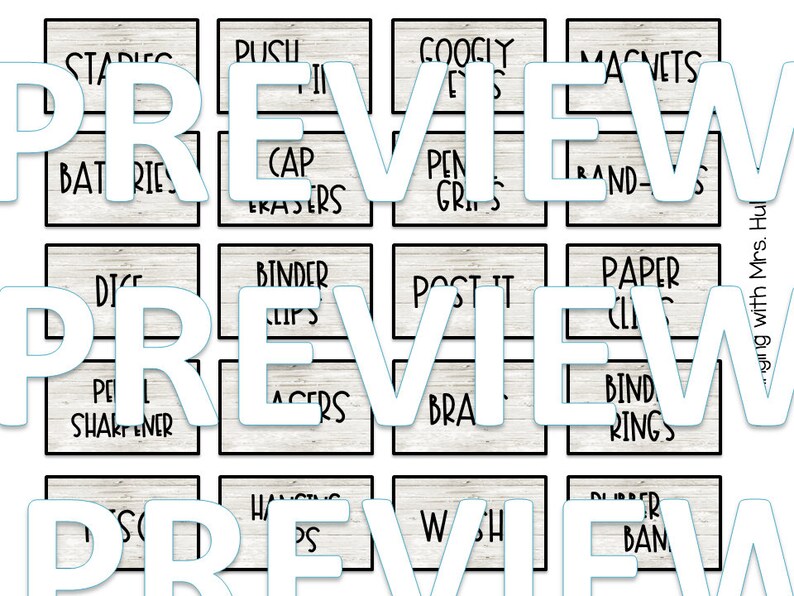 Retro Daisy Teacher Toolbox Labels - Etsy