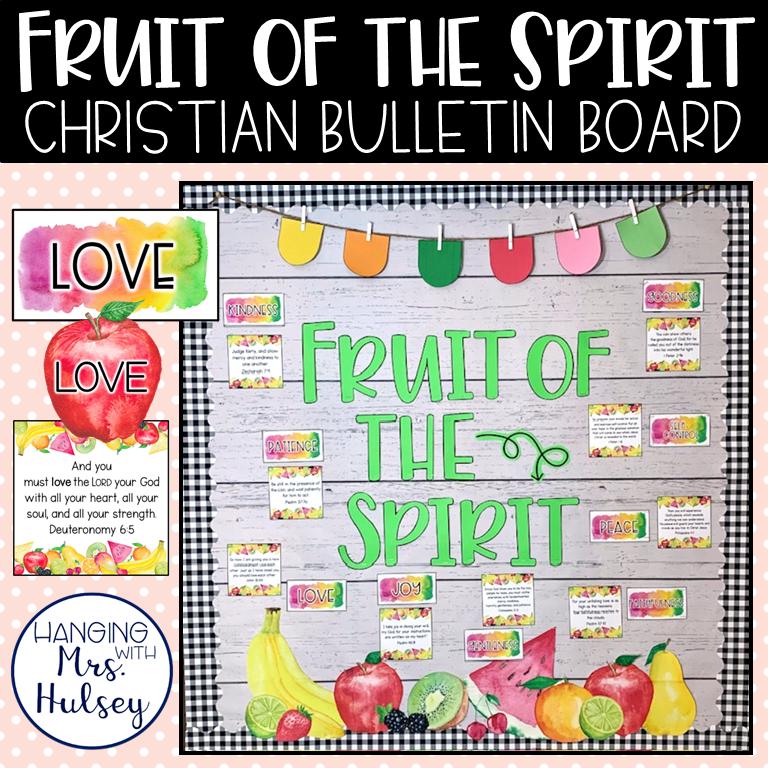 Fruit of the Spirit Bulletin Board - Christian Bulletin Board - Bible ...