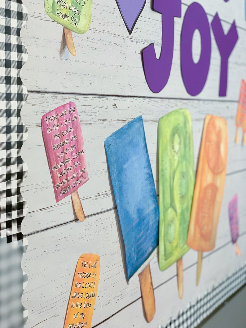 Joy Themed Christian Bulletin Board: Bible Verses (digital Download) - Etsy