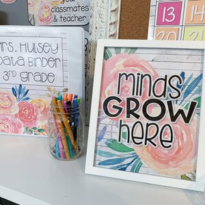 Floral and Shiplap Classroom Decor Bundle - Etsy