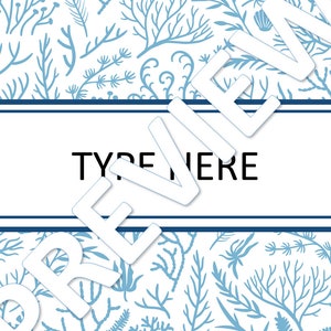 Ocean Binder Covers and Spine Labels - Ocean Decor - Ocean Class Decor ...