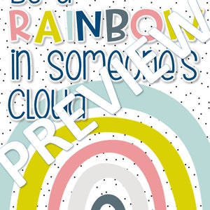 Boho Rainbow Motivational Posters - Rainbow Classroom Decor - Boho ...