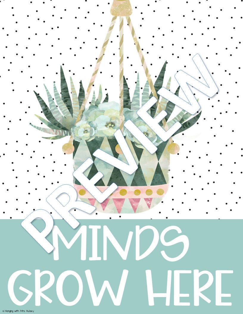 Plant Decor Motivational Posters - Etsy