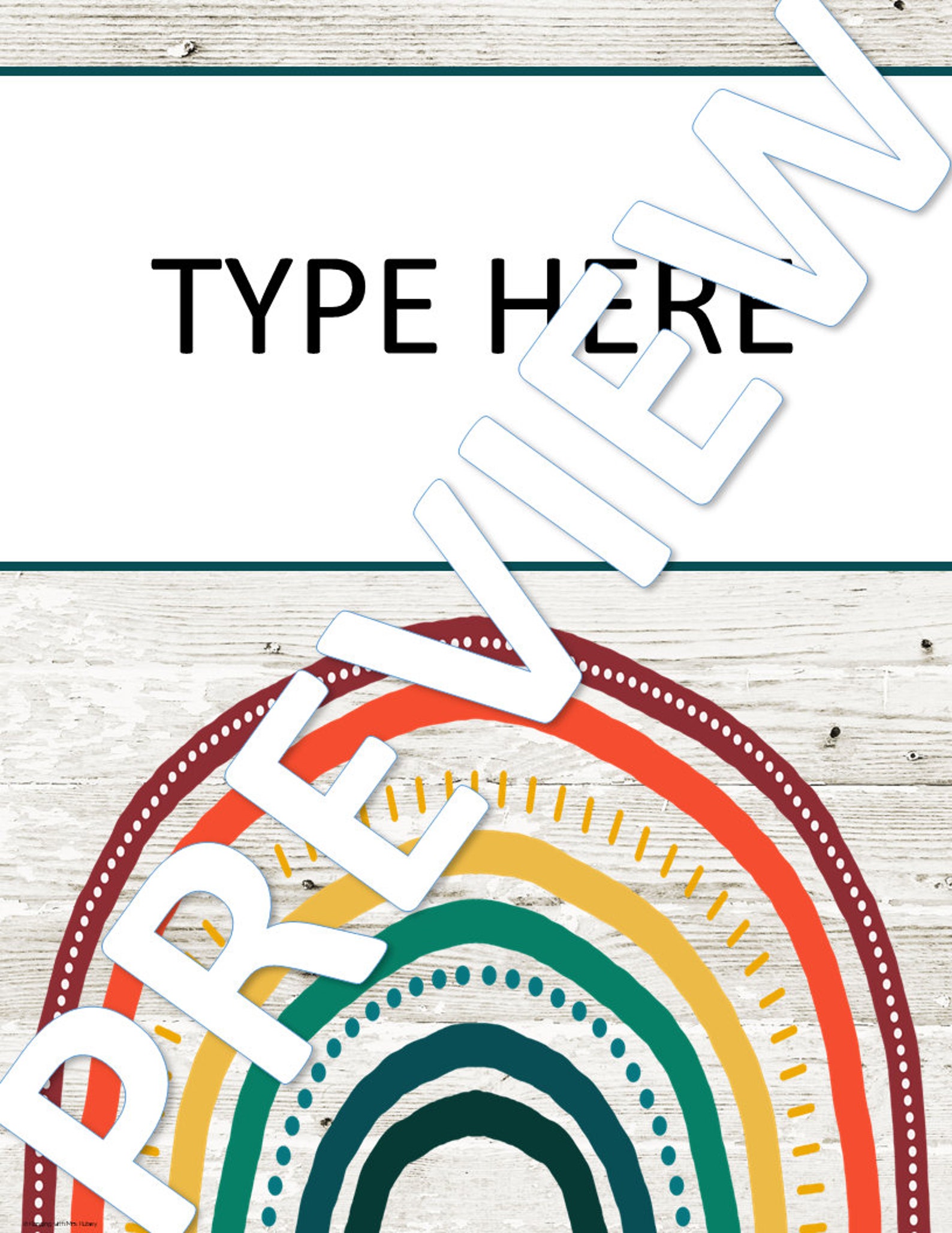 Retro Rainbow Binder Covers and Spine Labels - Etsy