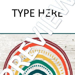 Retro Rainbow Binder Covers and Spine Labels - Retro Decor - Retro ...