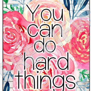 Floral Motivational Posters: Farmhouse Classroom Decor (digital ...