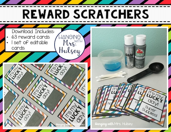 Scratch-off Reward Cards: Reward Scratchers - Etsy