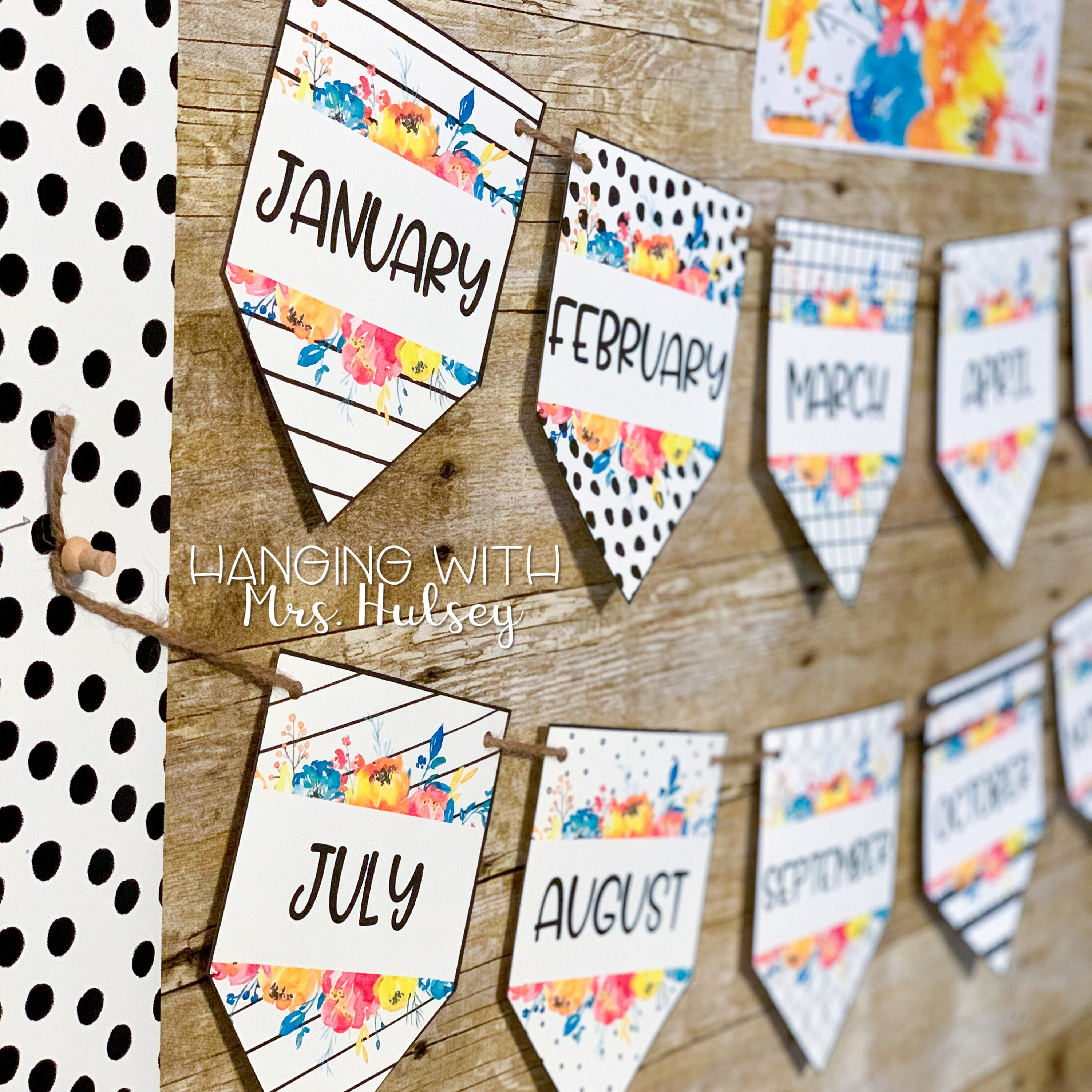 Bright Floral Classroom Decor Bundle - Etsy