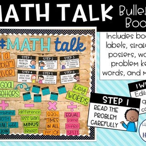 Math Talk Bulletin Board Bundle - Etsy
