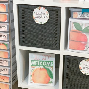 Peach Classroom Decor Bundle - Etsy