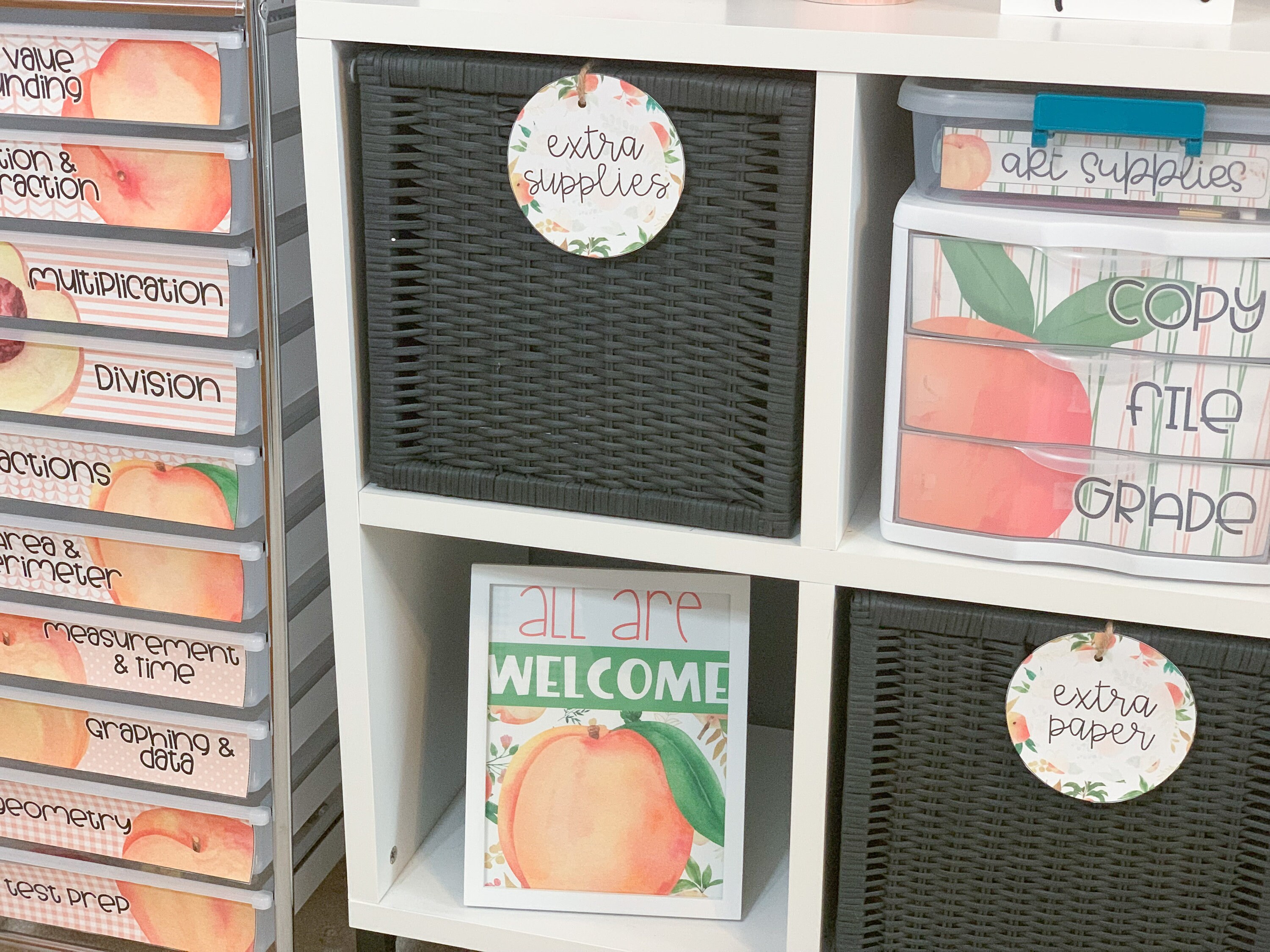 Peach Classroom Decor Bundle - Etsy