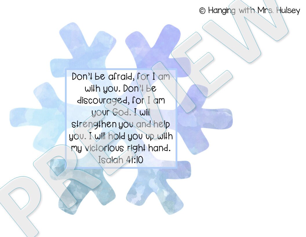 Winter Christian Bulletin Board: God's Promises (digital Download) - Etsy